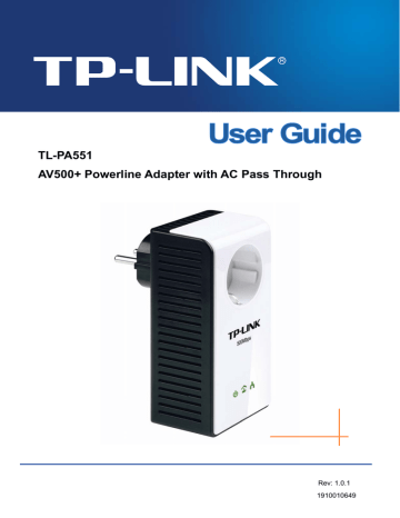 TP-LINK TL-PA551 User manual | Manualzz