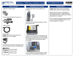 Digital Check TellerScan TS240 - User manual, Cleaning Manual, Quick ...