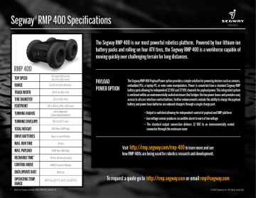 Segway RMP 400 Specifications | Manualzz