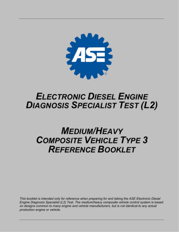 ASE Electronic Diesel Engine Diagnosis L2 Reference Booklet | Manualzz