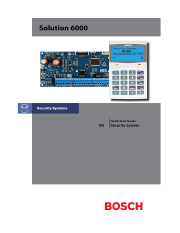 Bosch Solution 6000 CC610 Quick Start Guide | Manualzz