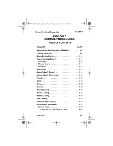 Hawker Beechcraft G58 User Manual | Manualzz
