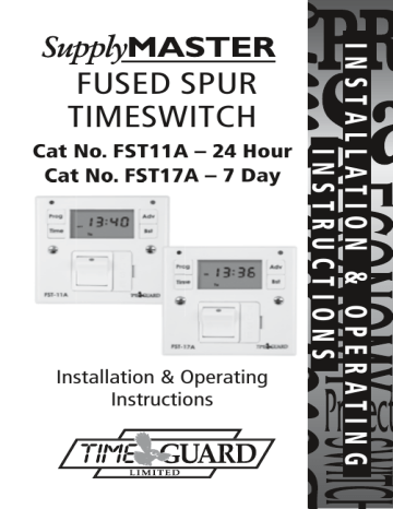 Timeguard FST17A Instructions | Manualzz
