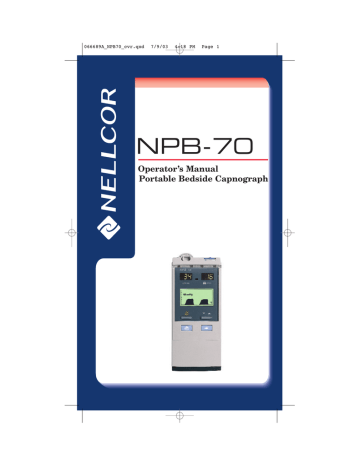 Nellcor NPB 70 Operator’s Manual | Manualzz