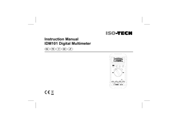 ISO-TECH IDM101 Digital Multimeter Instruction Manual | Manualzz