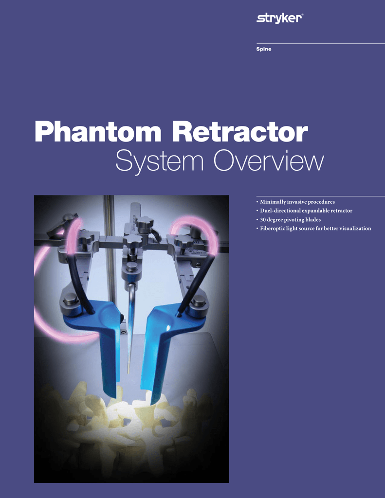 Phantom Retractor System Overview | Manualzz