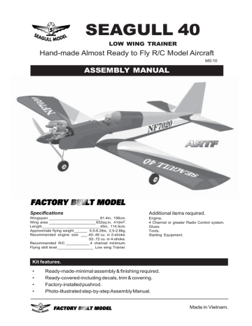 Seagull 40 Assembly Manual - Download, Read Online | Manualzz