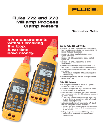 Fluke 772 Specifications | Manualzz