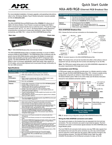 NXA-AVB RGB Quick Start Guide | Manualzz