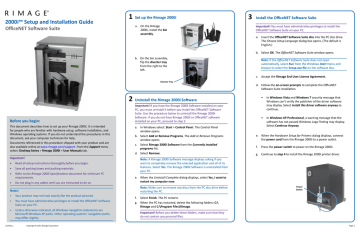 Rimage 2000i Installation Guide | Manualzz