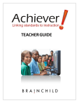 Achiever User Guide - Online Assessment & Instruction | Manualzz