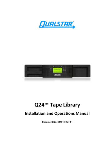 QUALSTAR Q24 Tape Library Installation and Operations Manual | Manualzz