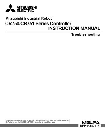 Mitsubishi CR750/CR751 series controller instruction manual ...