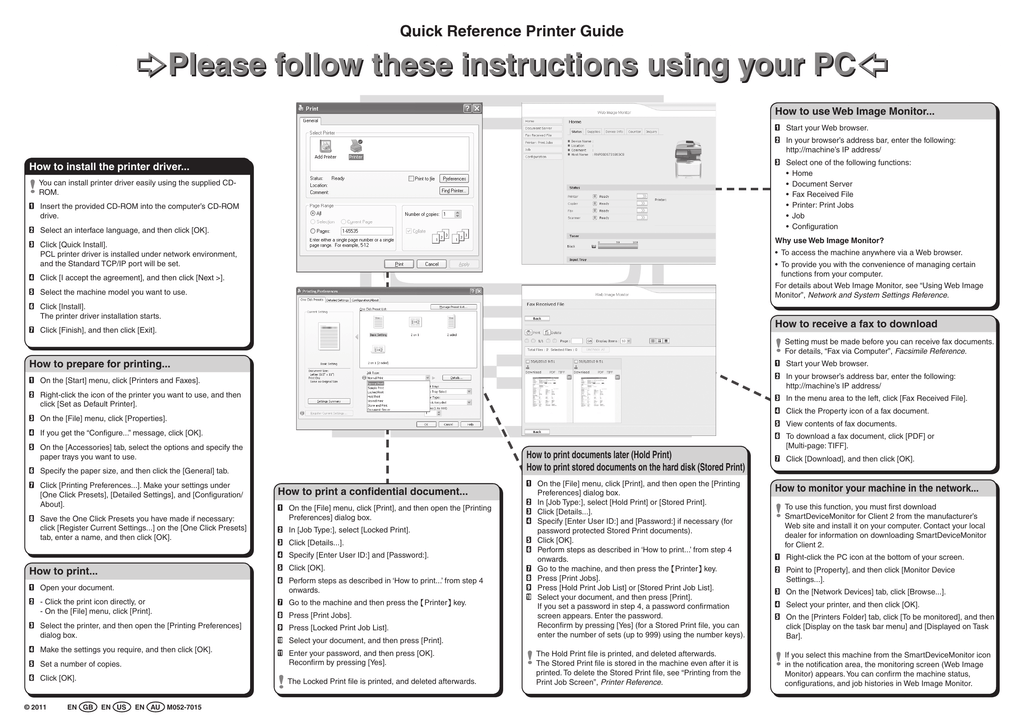 Operating Instructions - Firmware Download Center - Ricoh
