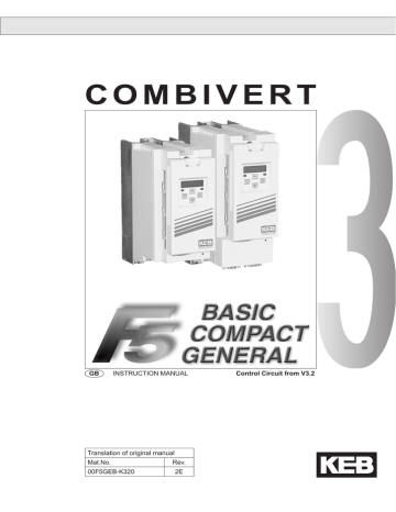 KEB COMBIVERT F5 Series Instruction manual | Manualzz