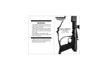 Tippmann PRO-CARBINE CO2 POWERED Paintball Marker Owner's Manual | Manualzz