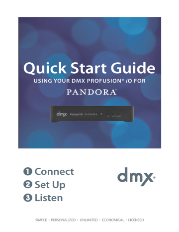 Pandora Music Player ProFusion iO Pandora Quick Start Guide | Manualzz