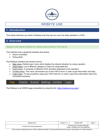 Webeye User Manual | Manualzz
