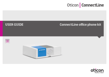 Oticon ConnectLine office phone kit User Guide | Manualzz