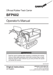 Off-road Rubber Track Dumper SC 75 Operator's Manual | Manualzz