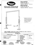 Rotary Lift SPOA7, SPOA9 Manual: AI Chat & PDF Access | Manualzz