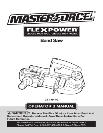 MasterForce 241-0440 Operator's Manual | Manualzz