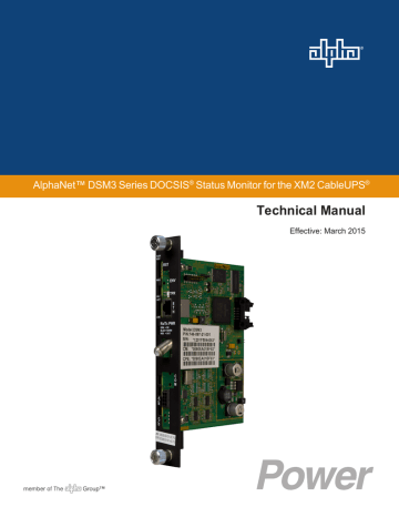 Viewing HMS Alarm Status via the Web Page. Alpha AlphaNet DSM3 Family ...