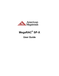 American Megatrends MegaRAC SP-X - Data Sheet, User's Guide