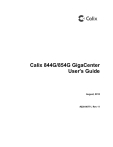 Calix 844G/854G GigaCenter User's Guide | Manualzz