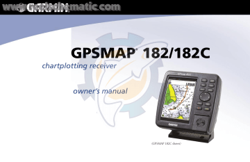 Garmin GPSMAP 182/182C Chartplotter Owner's Manual | Manualzz