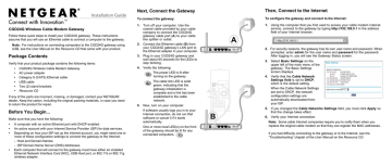 Netgear CGD24G Installation guide | Manualzz
