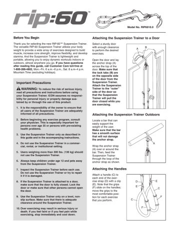 Rip 60 RIP6010 RIP60 SYSTEM User Manual | Manualzz