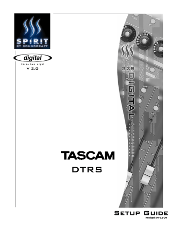 Tascam DA-88 Setup Manual | Manualzz