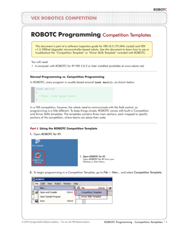 ROBOTC Programming Competition Templates User Manual | Manualzz