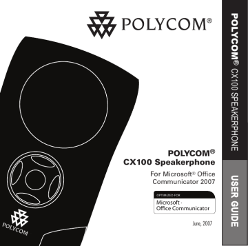 Polycom CX100 User guide | Manualzz