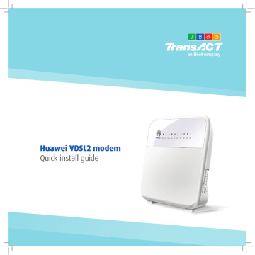 Huawei VDSL2 modem HG658 Quick install guide | Manualzz