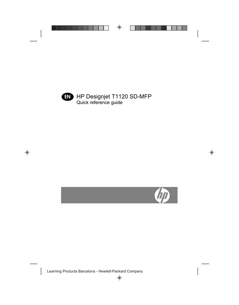 HP DesignJet T1120 SD Multifunction Printer series Quick Reference ...