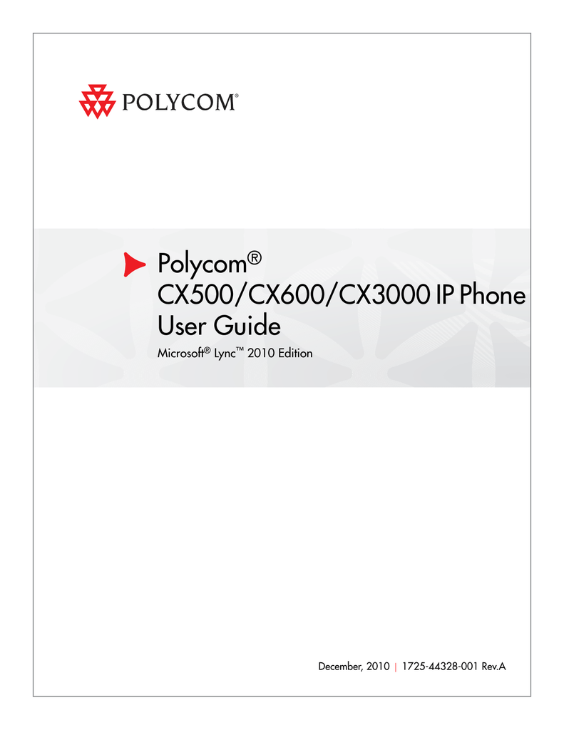 Poly CX600 User Guide | Manualzz