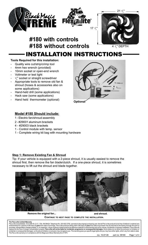 Flex A Lite Electric Fan Controller Wiring Diagram Wiring Boards