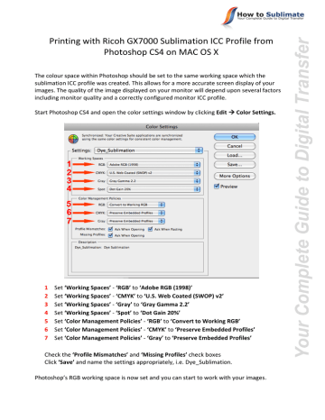 Sublimation Printer GX7000 User Guide | Manualzz