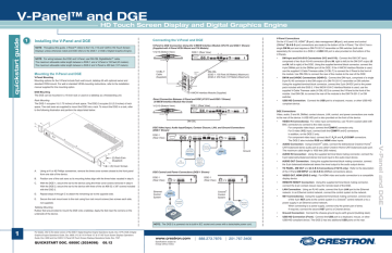 Crestron DGE-1 Guide | Manualzz
