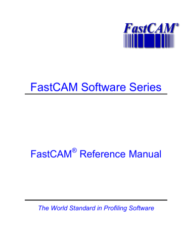 FastCAM Reference Manual - Profiling Software | Manualzz
