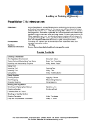 Adobe PageMaker 7.0 - User manual, FAQ, User Guide