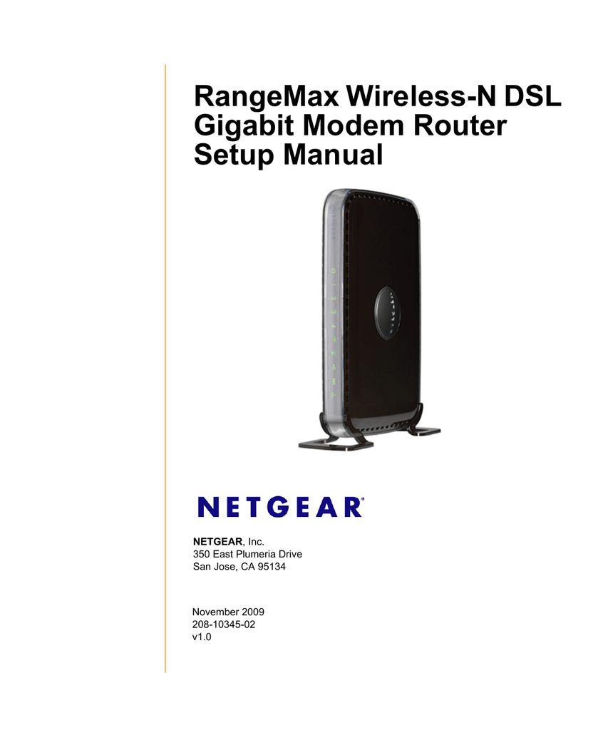 Netgear DGN3500 - Wireless-N Gigabit Router Setup Manual | Manualzz