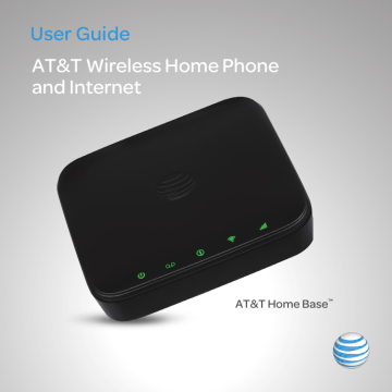 AT&T Wireless Home Phone Home Base User Guide | Manualzz
