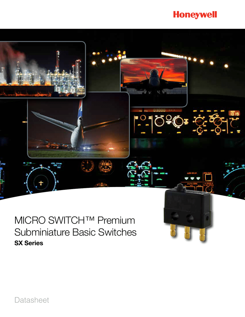 Honeywell MICRO SWITCH SX Series Premium Subminiature Basic Switch ...