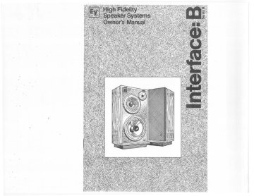 Electro-Voice Interface: B Owner's Manual | Manualzz