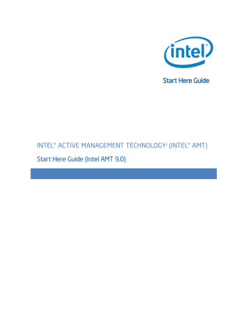 Intel Active Management Technology AMT 9.0 Start Here Guide | Manualzz