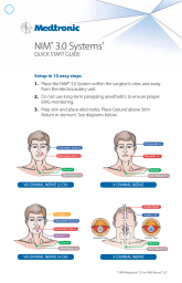Medtronic NIM-Response 3.0 - User manual, Quick start Guide, Service manual