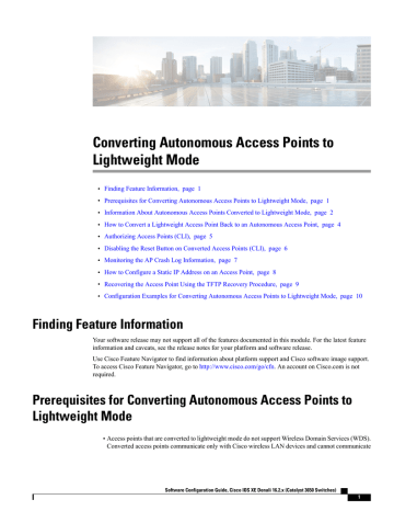 Cisco Catalyst 3650 Configuration Guide | Manualzz